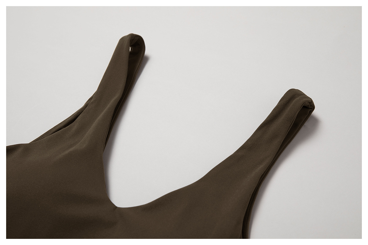 Wholesale summer sexy diagonal shoulder yoga top women's gym sports ...