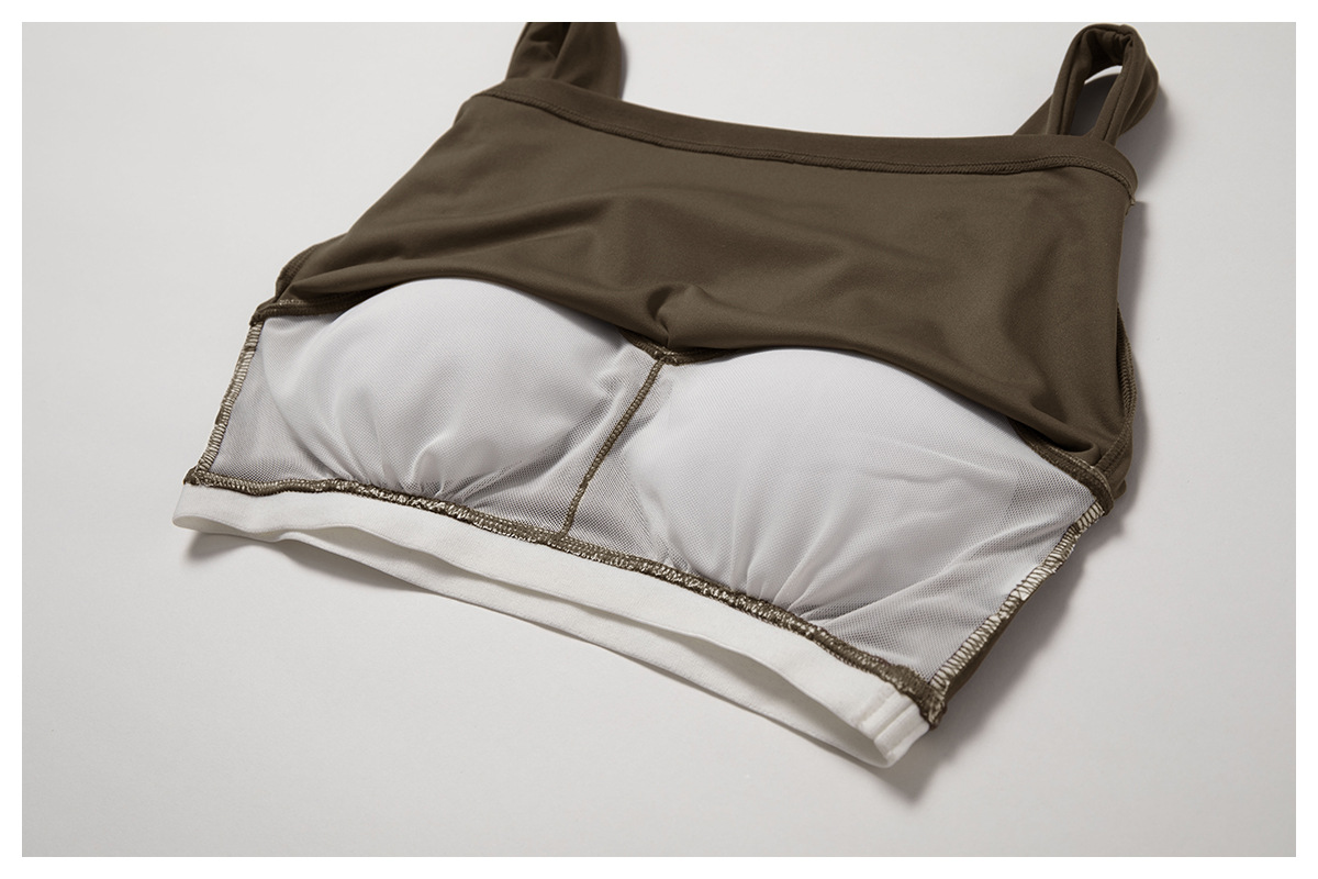 Wholesale summer sexy diagonal shoulder yoga top women's gym sports ...